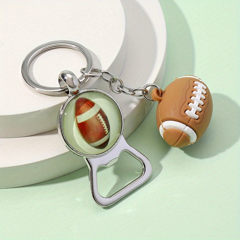 Mini Ball Shaped Keychain Soccer Rugby Tennis Patterns - Temu Canada