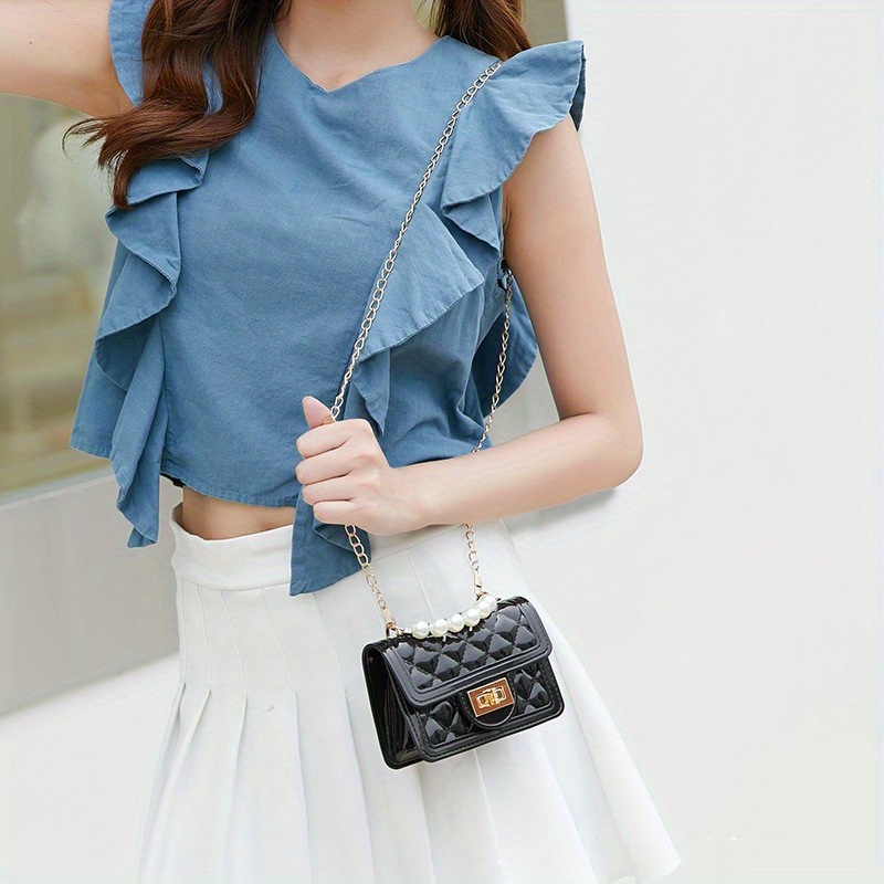 Mini Quilted Jelly Crossbody Bag Cute Flap Shoulder Bag - Temu United ...