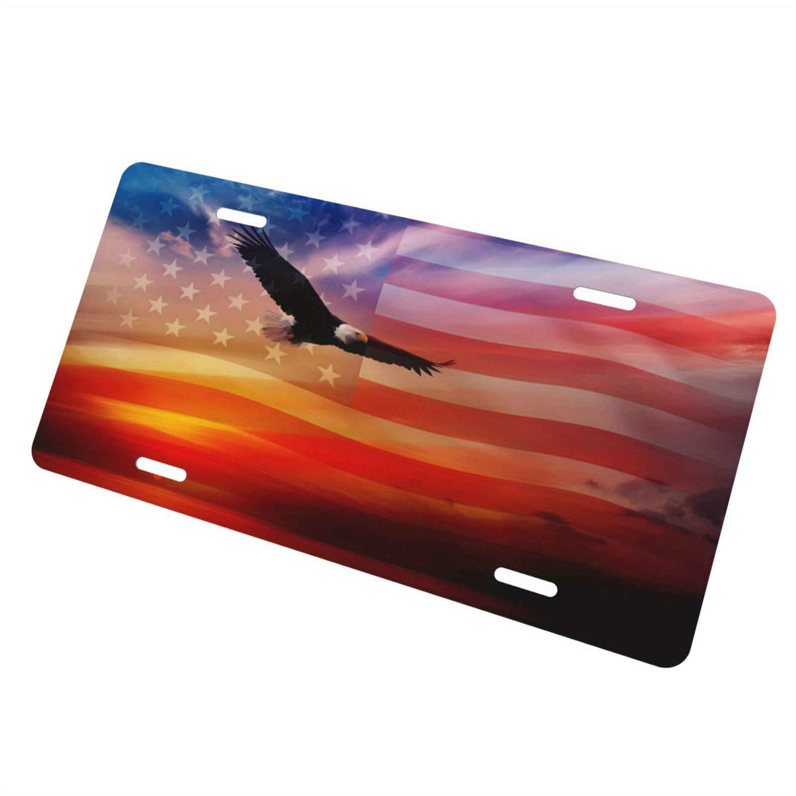 american flag sky creative pattern 5 aluminum metal license plate car ...