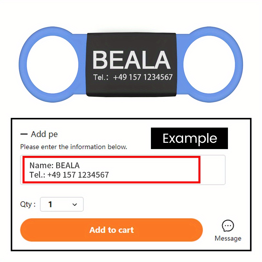 Engraved Personalized Slide Dog Cat Id Tag Pet Safety - Temu