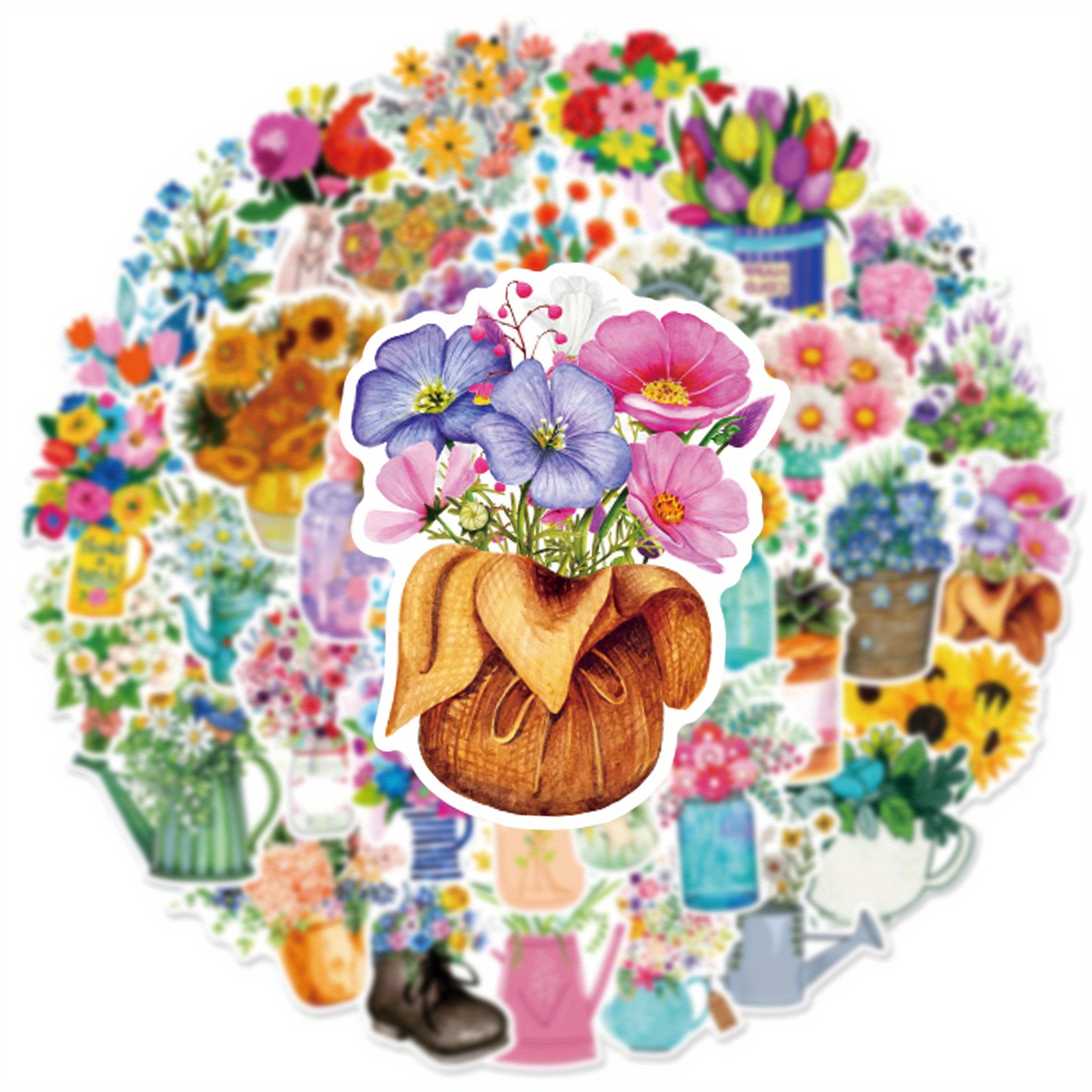 Plant Flower Y2 Kawaii Stickers Table - Temu Norway