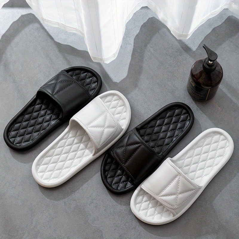 Women's Casual Pure Color Indoor Home Slippers Soft Bottom - Temu ...