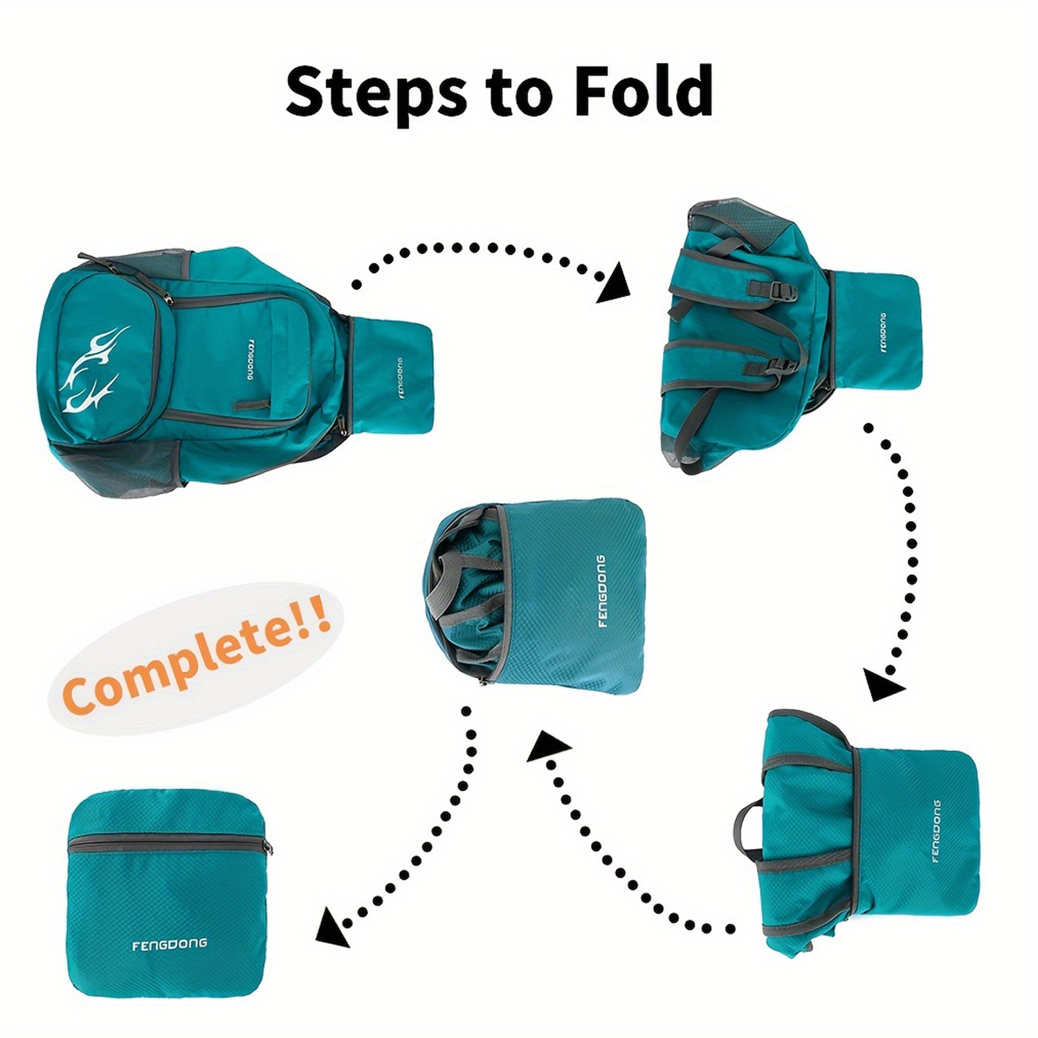 Lightweight Foldable Waterproof Travel Bag Men Women Small - Temu Australia