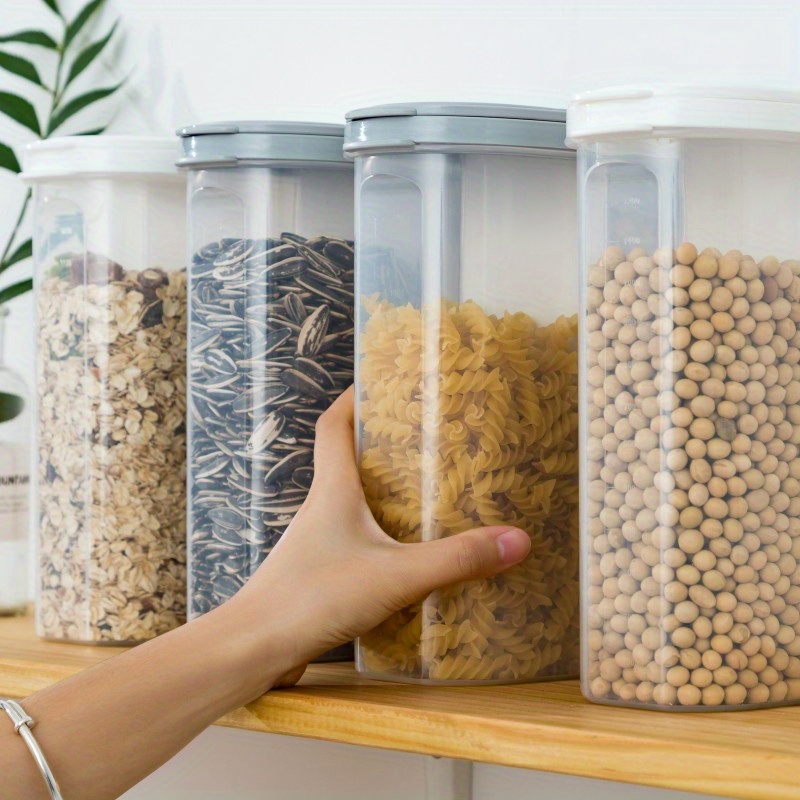 Food Storage Containers Lids Clear Airtight Square Food - Temu