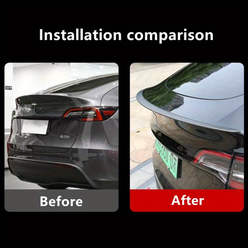Enhance Model Y Carbon Fiber Abs Spoiler High - Temu