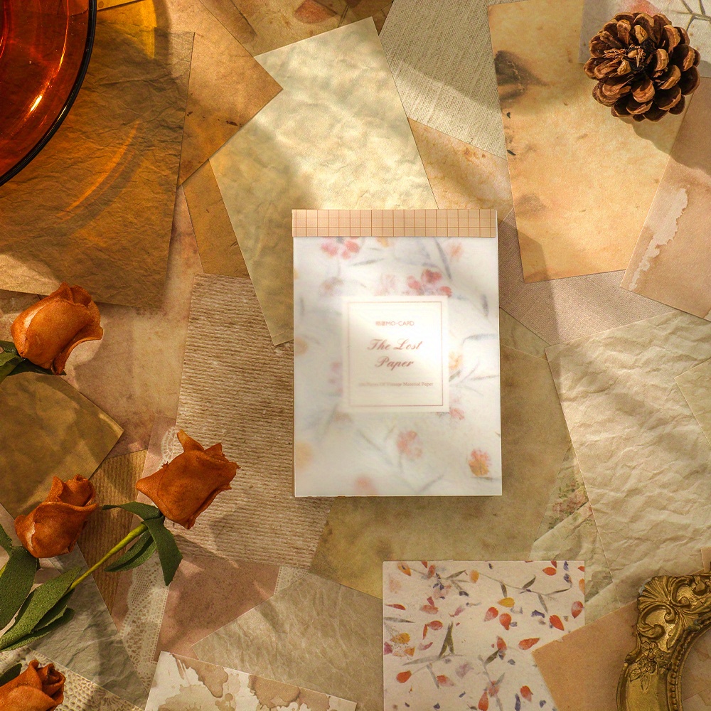 Vintage Scrapbook Paper Non sticky Decorative Materials - Temu Canada