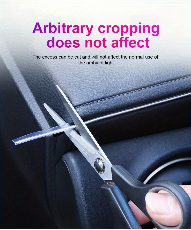 Neon Car Led Strip Light Rgb Usb Ambient Led Lighting Kit - Temu