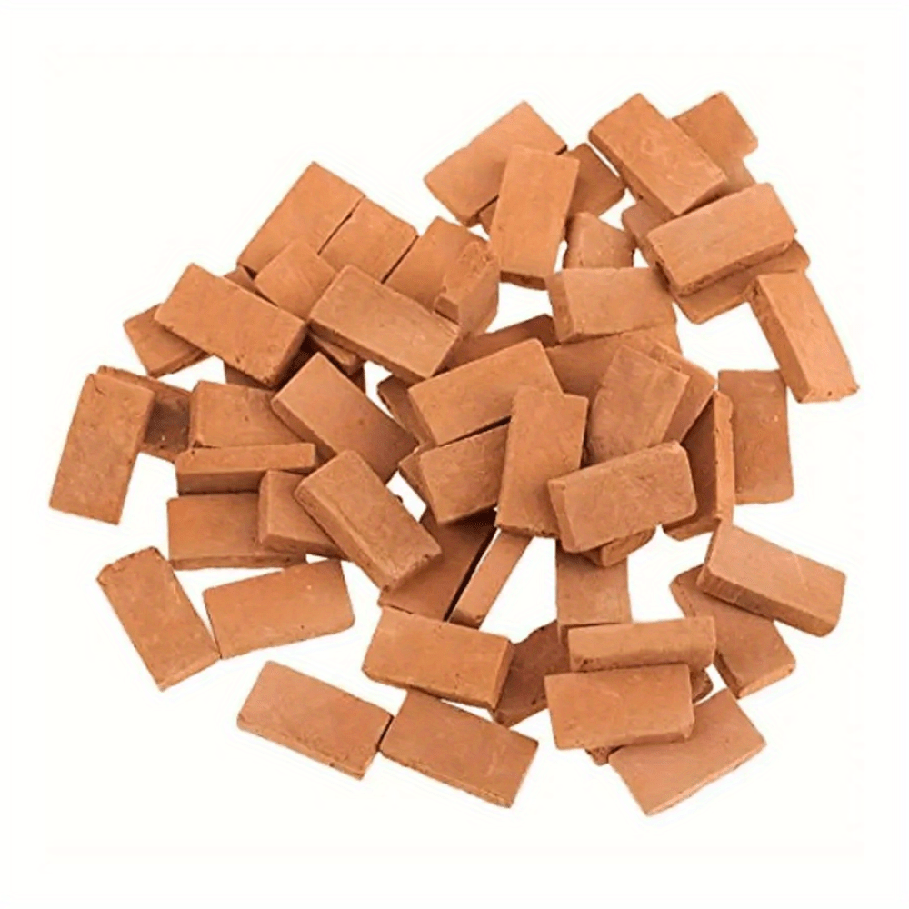 20pcs 1 16 Mini Bricks Landscape Small Bricks Red Mini Brick Model ...
