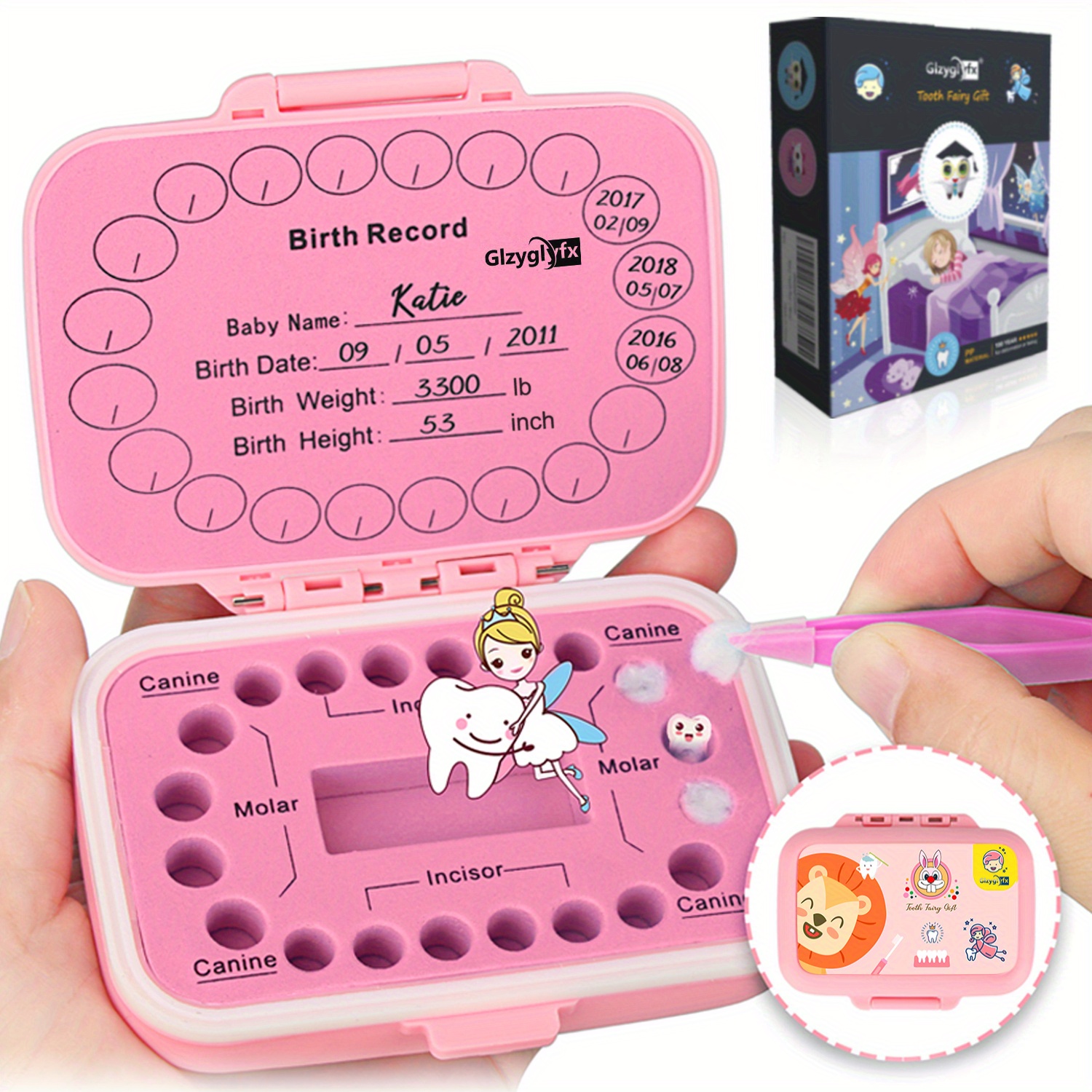 baby teeth keepsake box tooth saver children tooth container - Temu New ...