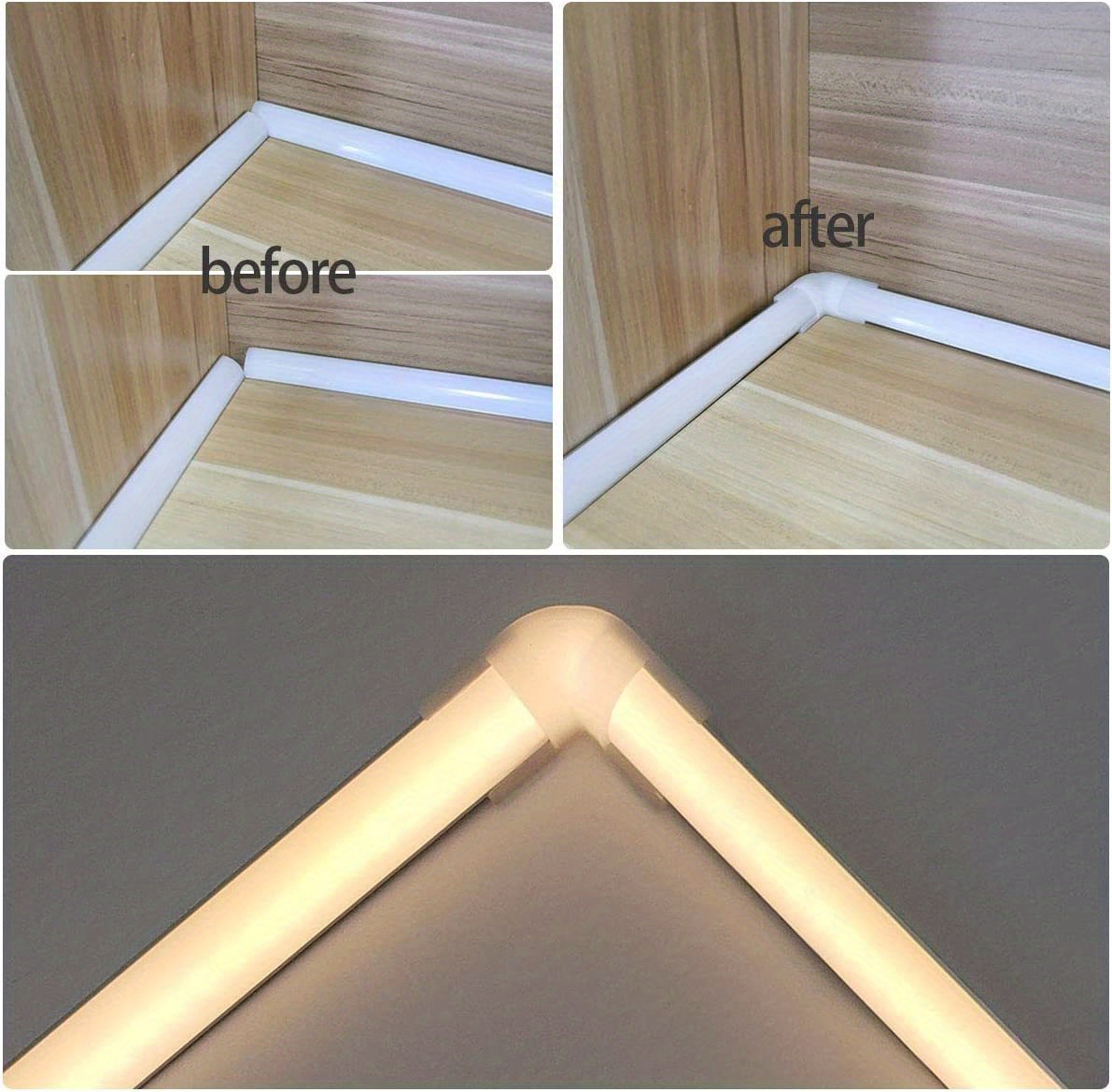 V Connector (90 Degree) Led Aluminum Corner Kit Led - Temu Australia