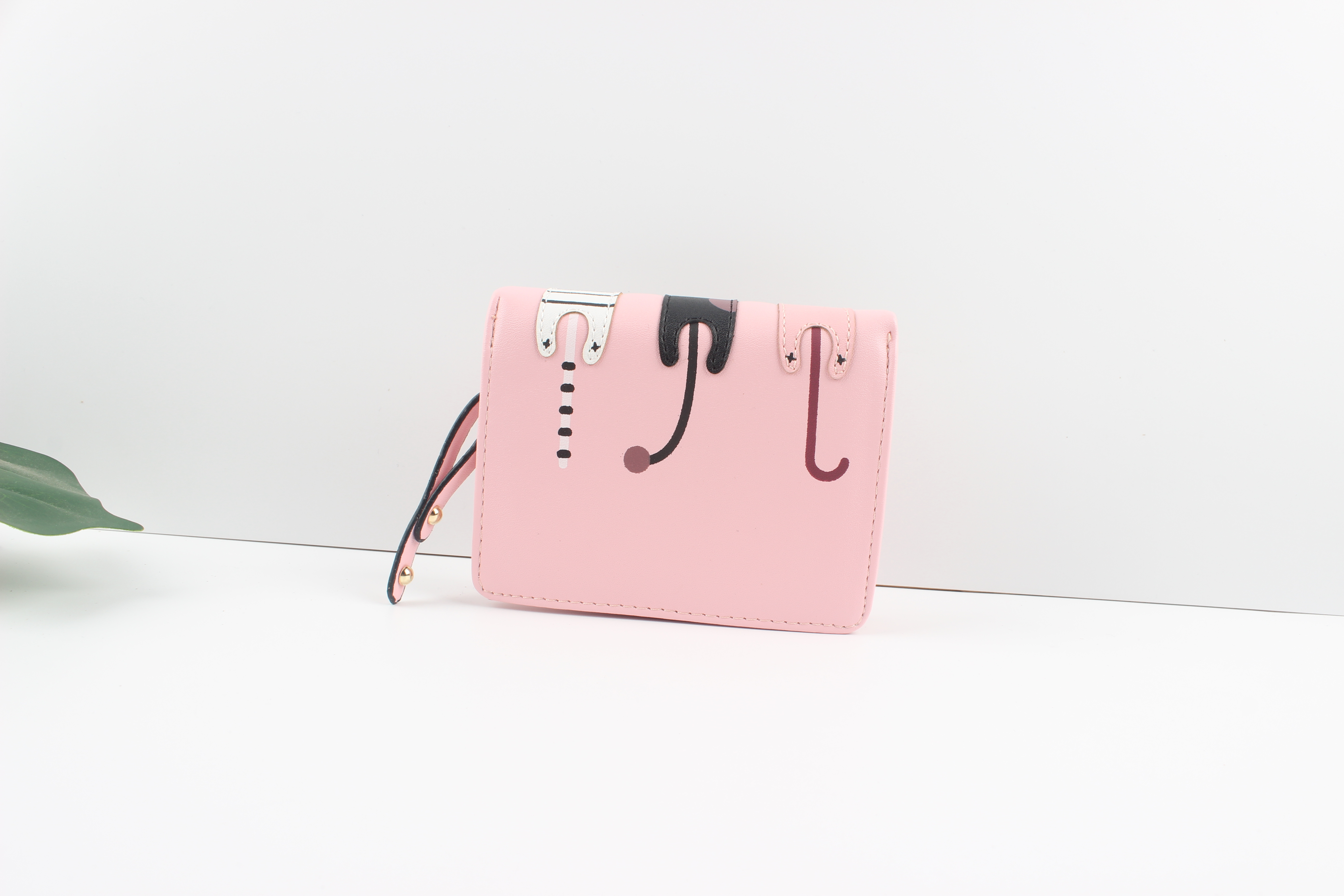 Kawaii Cartoon Cat Pattern Short Wallet Casual Bifold Clutch - Temu New ...