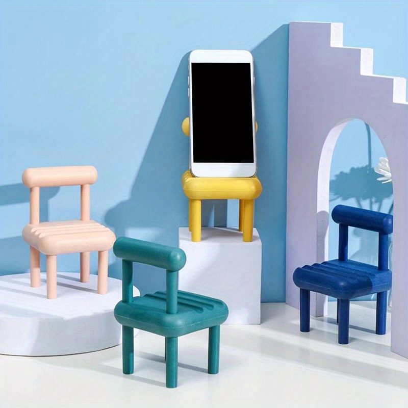 Creative Desktop Chair Mobile Phone Holder Lazy Bracket - Temu Australia