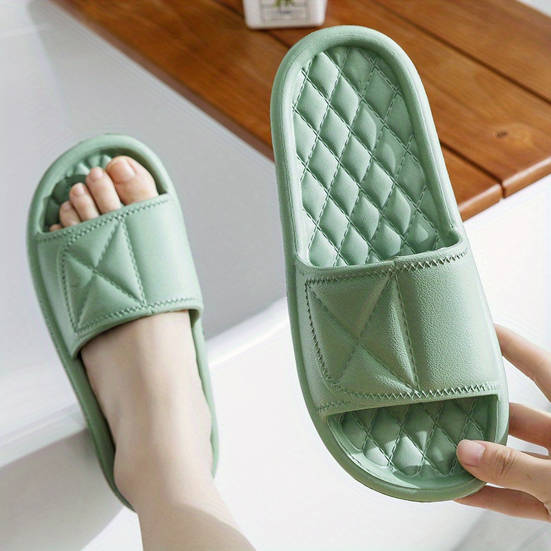 Women's Casual Pure Color Indoor Home Slippers Soft Bottom - Temu Norway