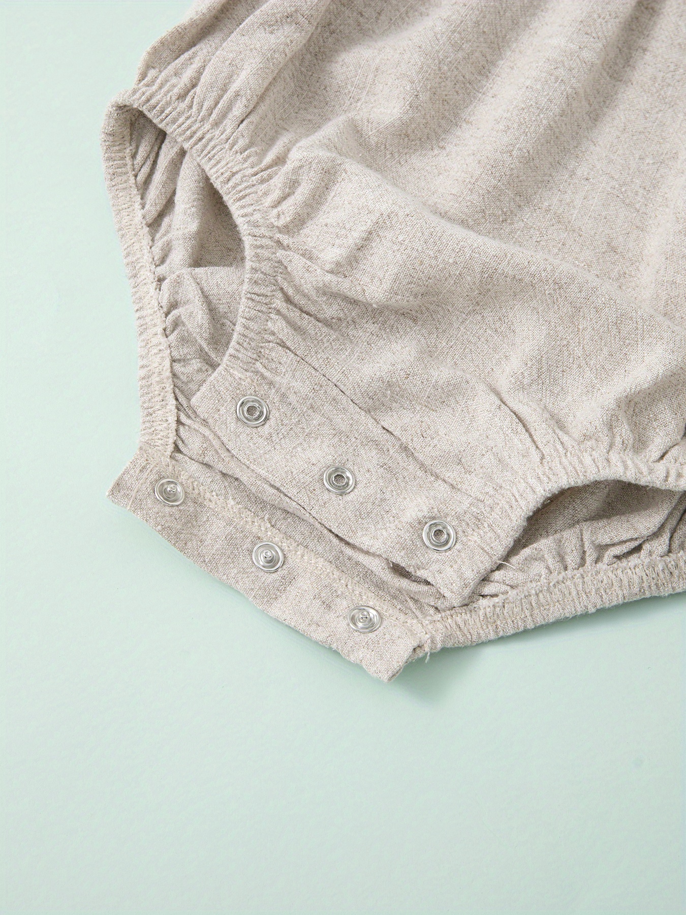 baby linen cotton bodysuit baby crew neck climbing - Temu Netherlands