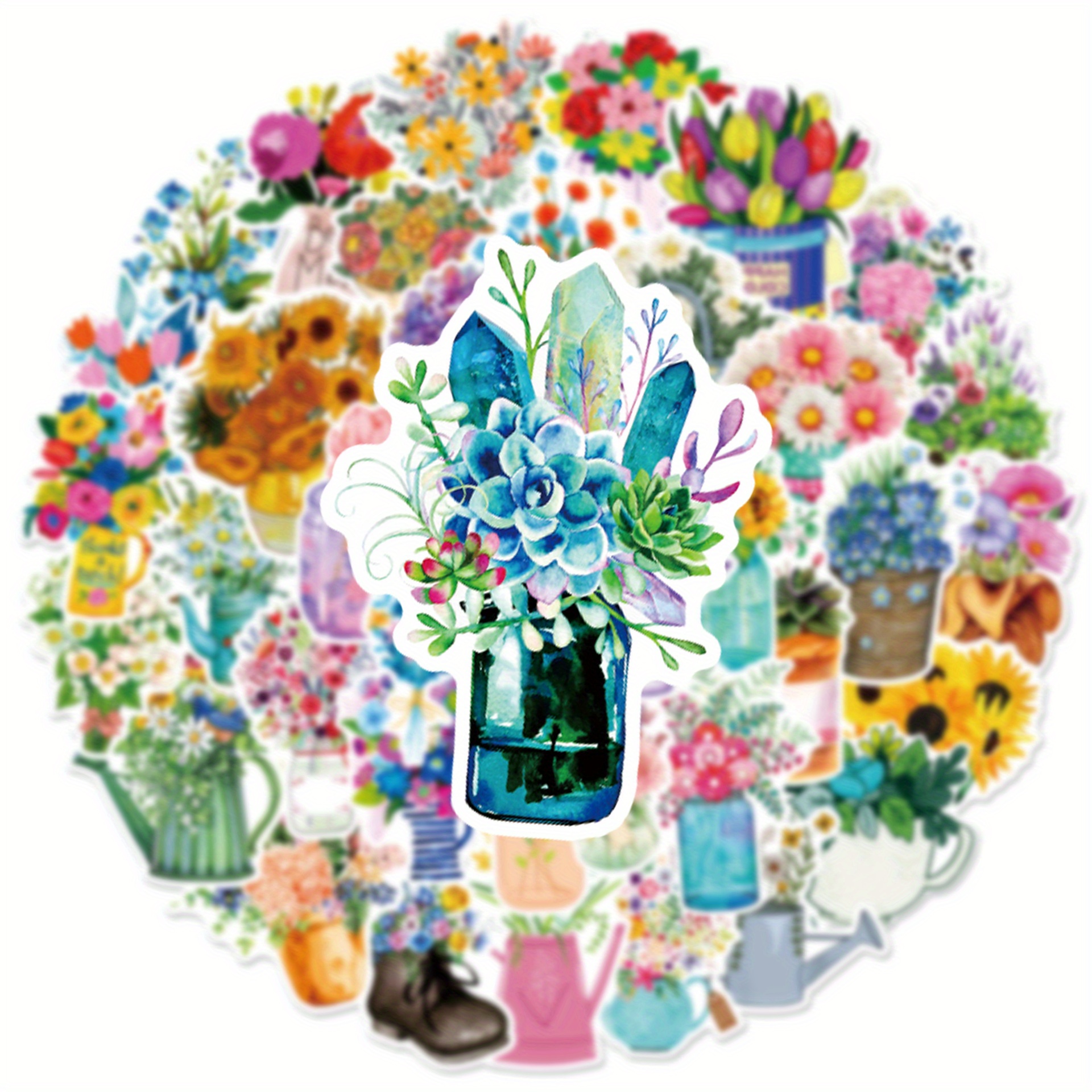 Plant Flower Y2 Kawaii Stickers Table - Temu Norway