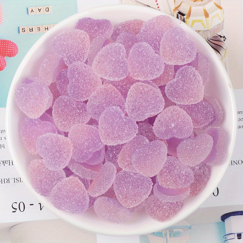 20pcs Slime Charms Kawaii Candy Resin Charms Cute Nail Charms Mini ...