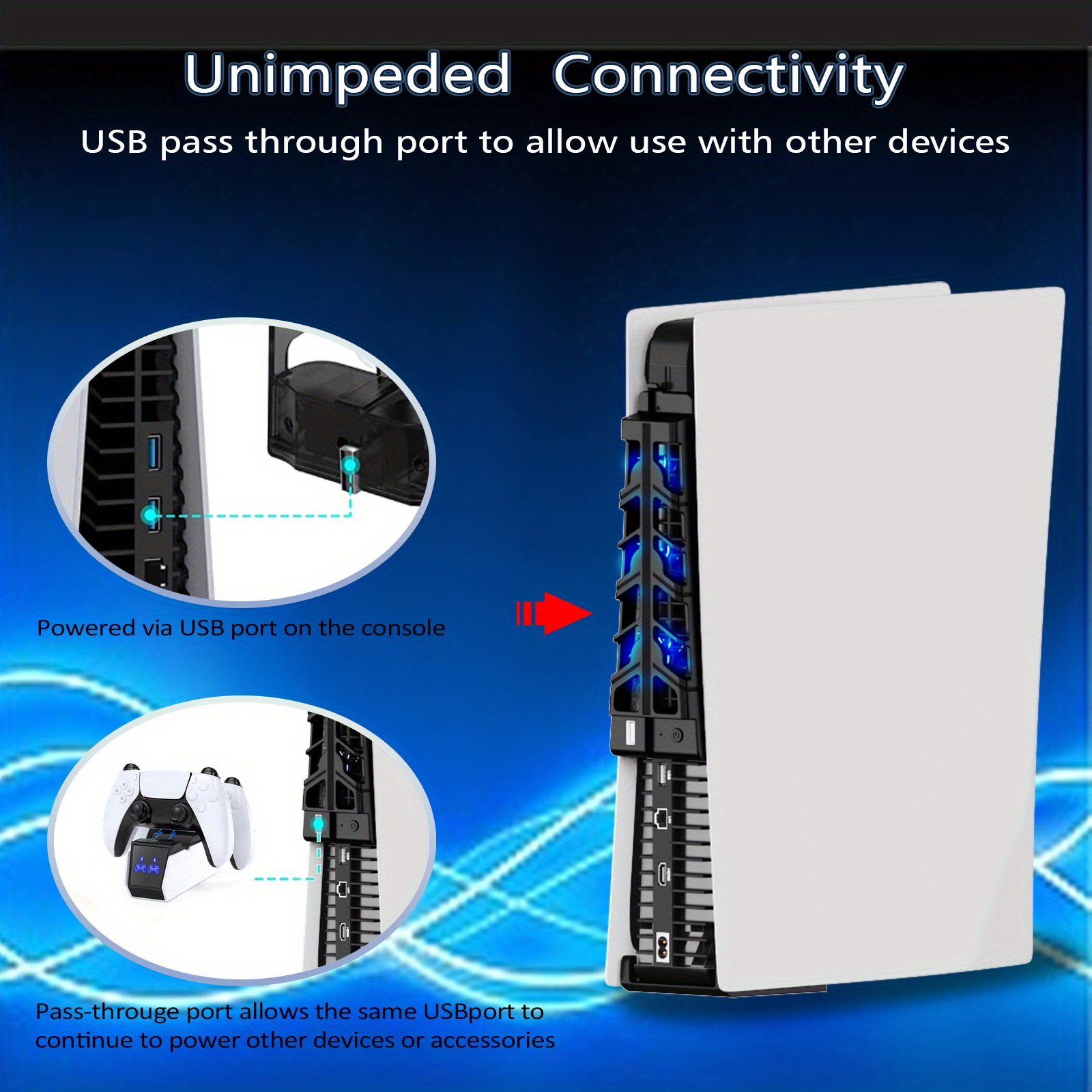 Fan Ps5 Accessories Fan Led - Temu