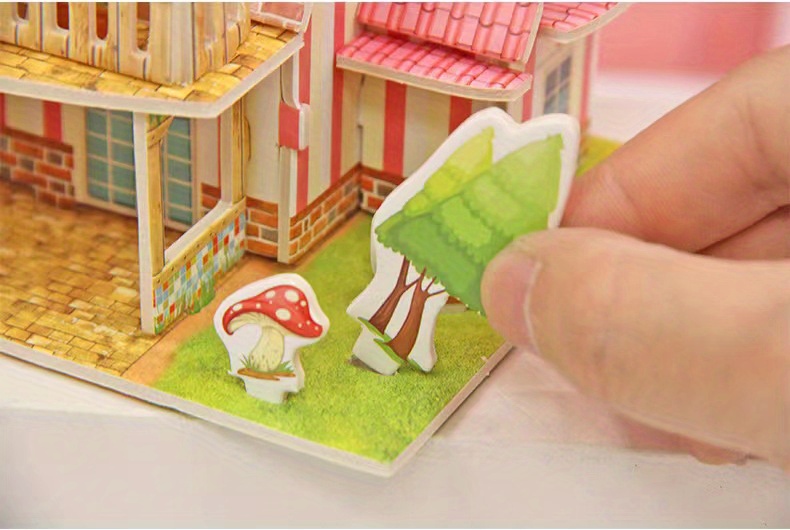 3d Puzzle Building Windmill Halloween Castle Children's - Temu Australia