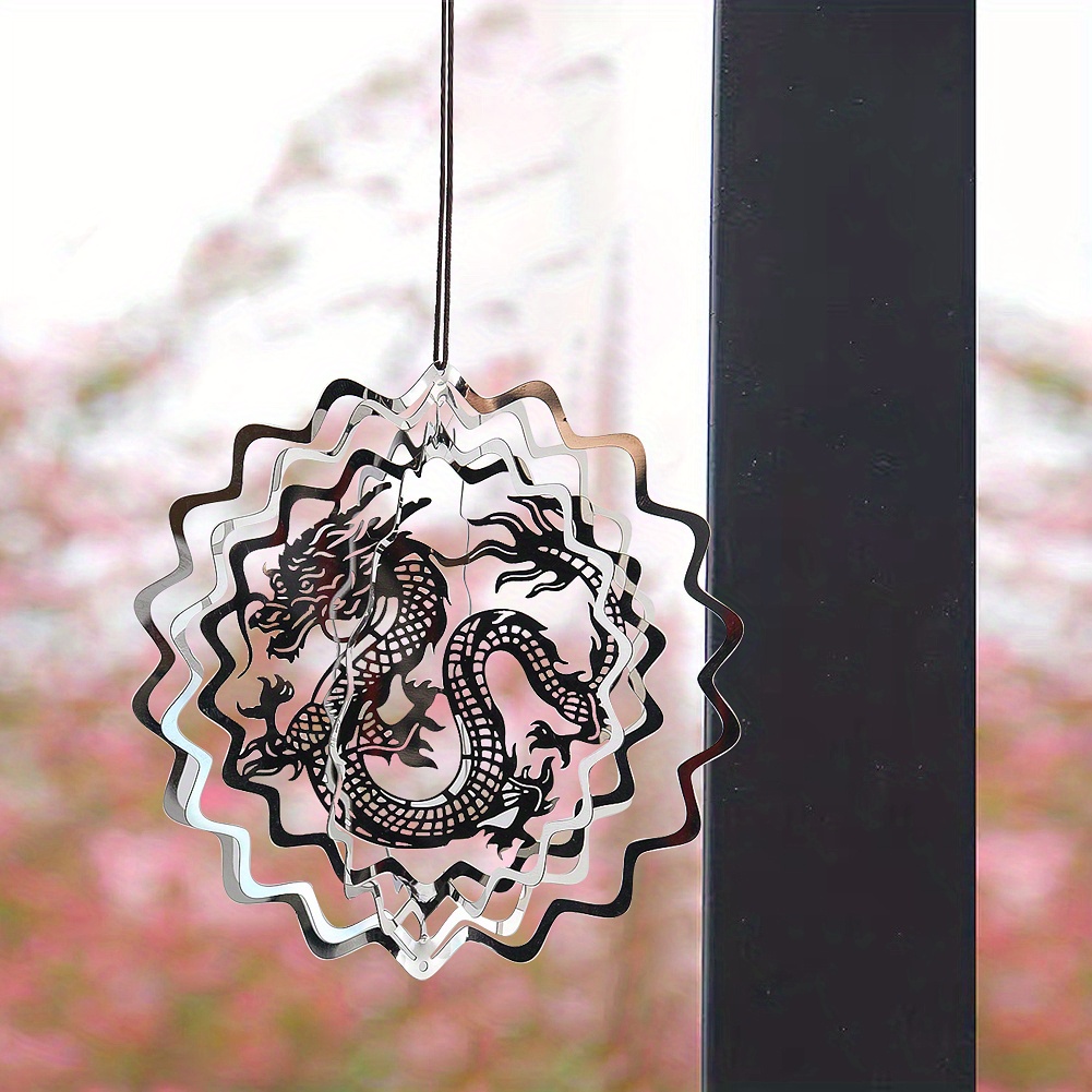 Stunning 3d Hollow Chinese Dragon Wind Spinner Perfect - Temu