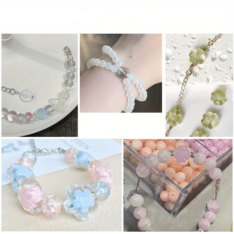 20個 サイズ約10mm 孔径約1mm 3種類のカラー カラフルなガラス四葉のク ルースビーズD - Temu Japan