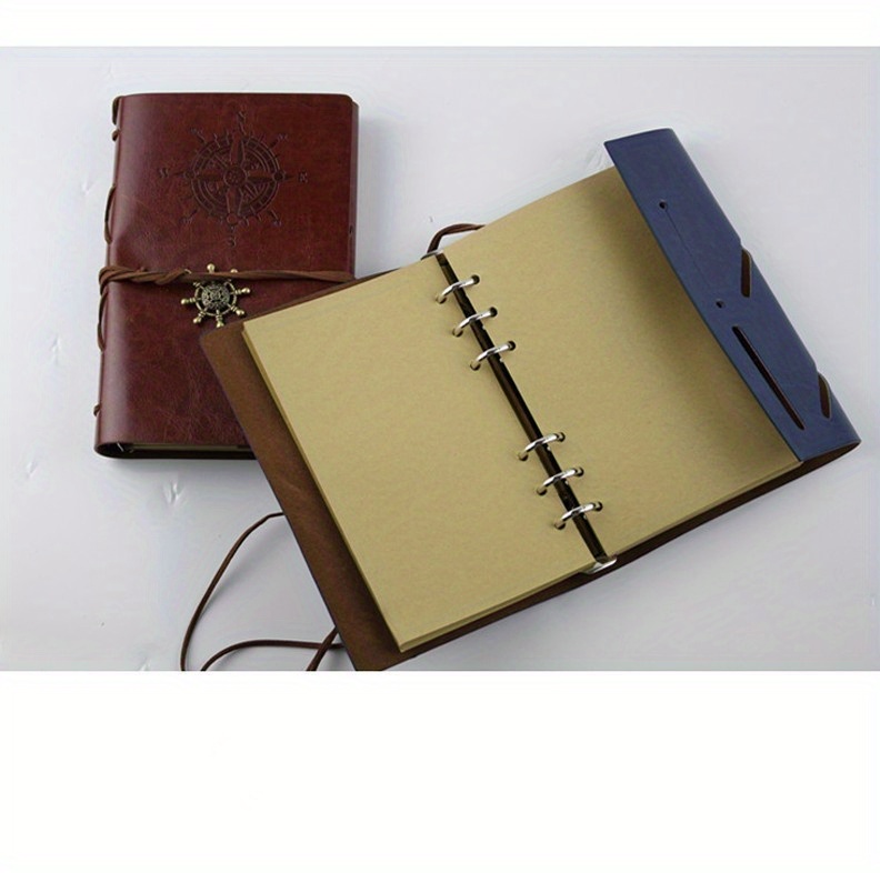 Vintage Pirate Strap Notebook Student Notepad Nautical Loose - Temu ...