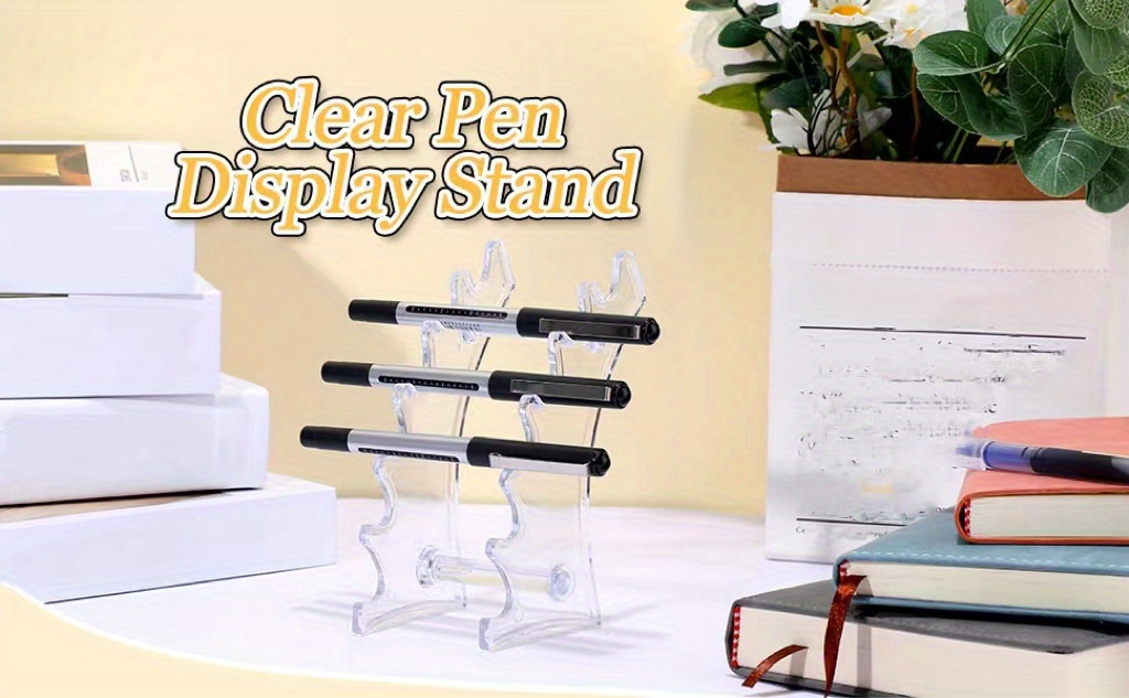 Pen Display Stand Plastic Pen Pen Display Stands 6 - Temu United Kingdom