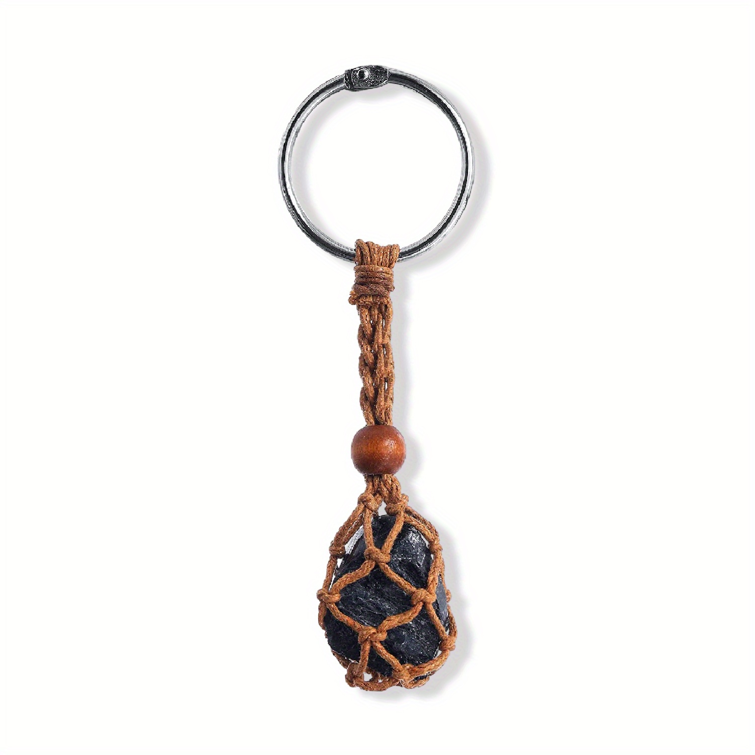 Diy Keychain Unfinished Macrame String Lanyard Stone Crystal - Temu New ...