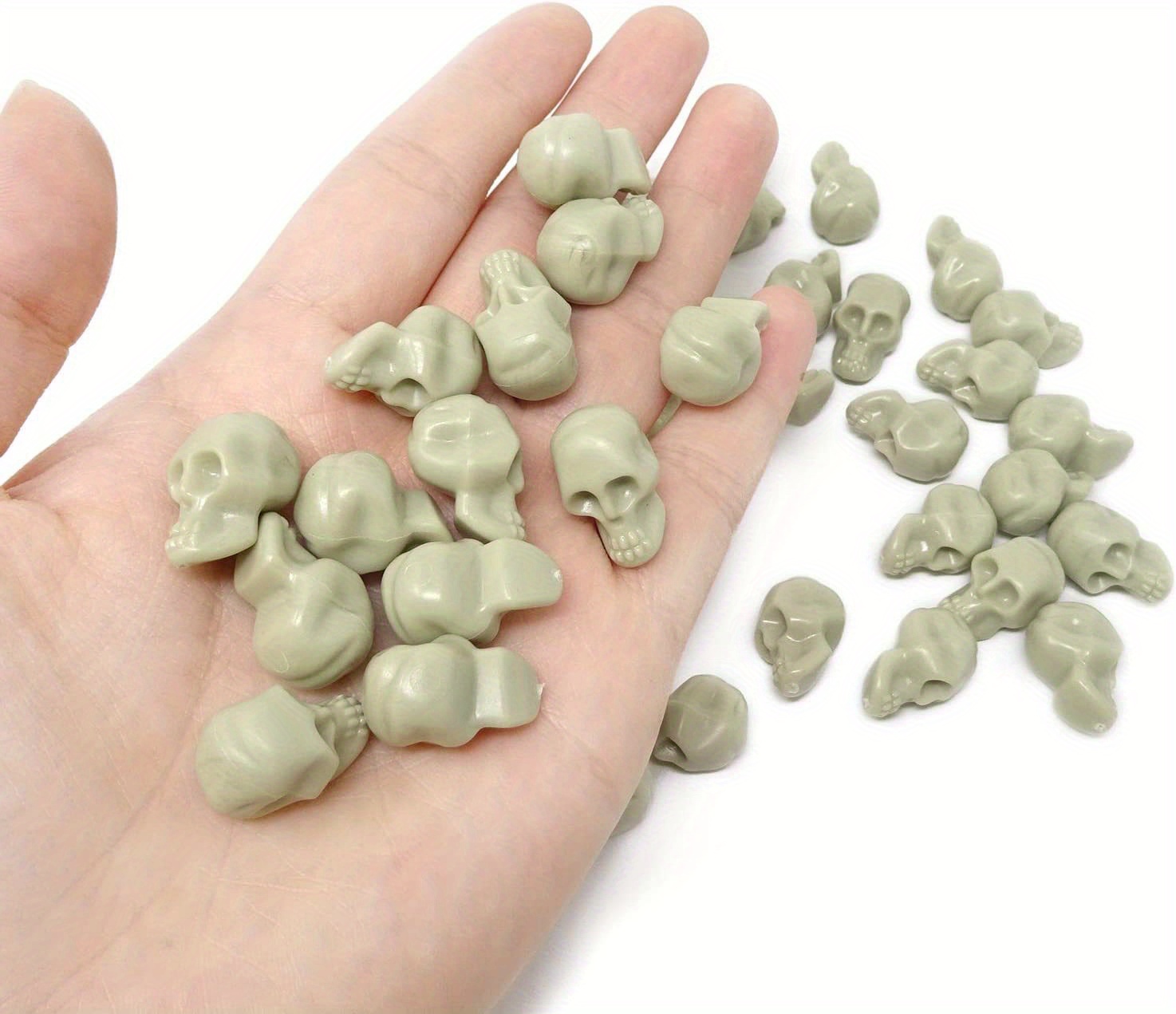 Mini Plastic Skull Heads Miniature Skulls For Halloween - Temu