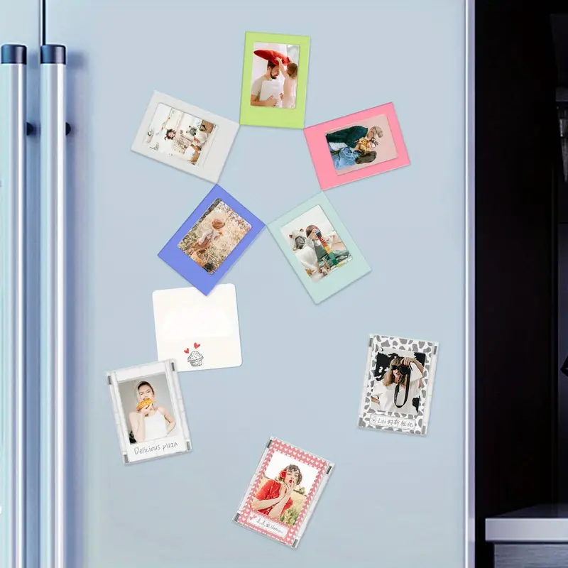 Colorful Magnetic Photo Frames Photo Magnet Refrigerator Temu
