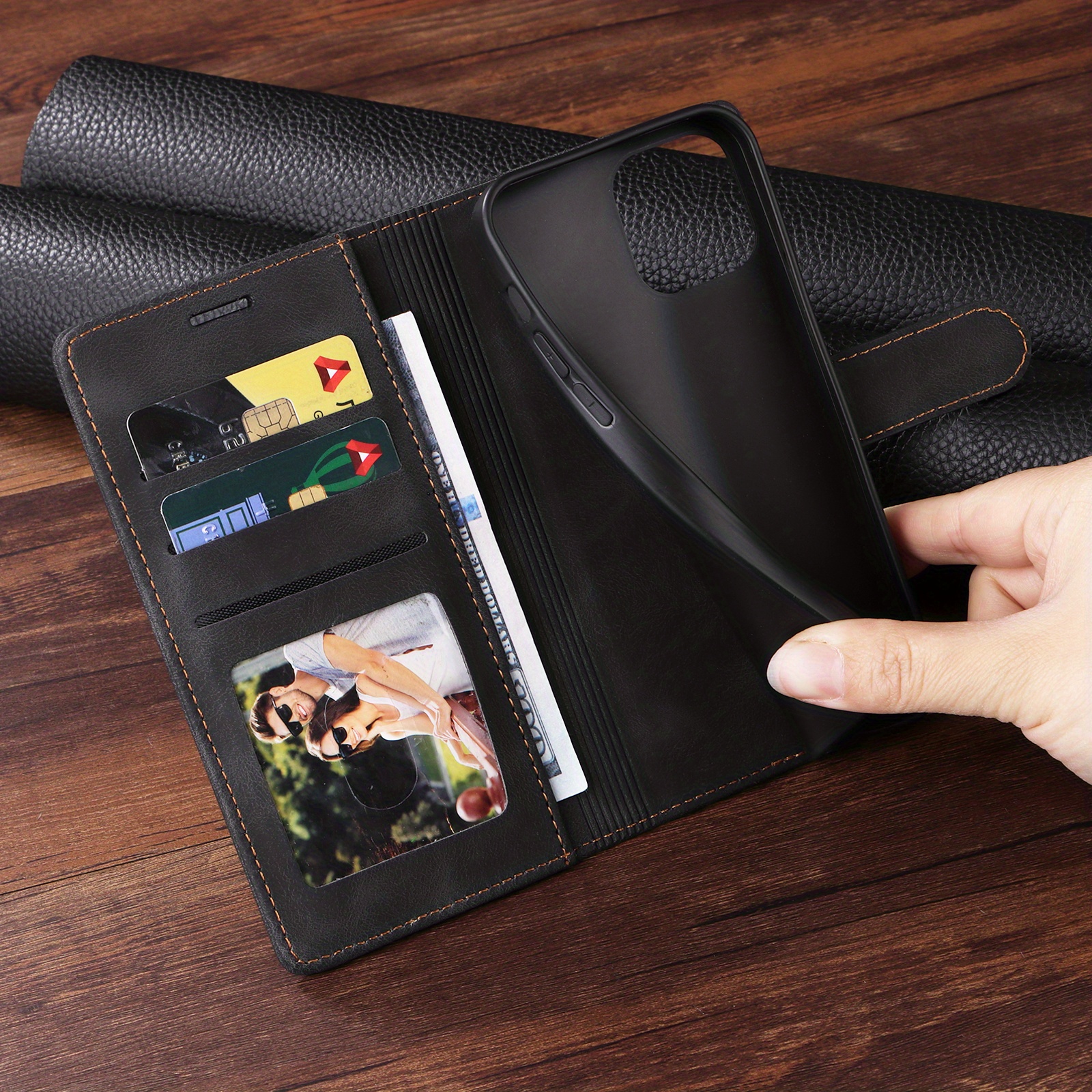 Pu Leather Flip Wallet Case 50 A70 A51 A71 - Temu United