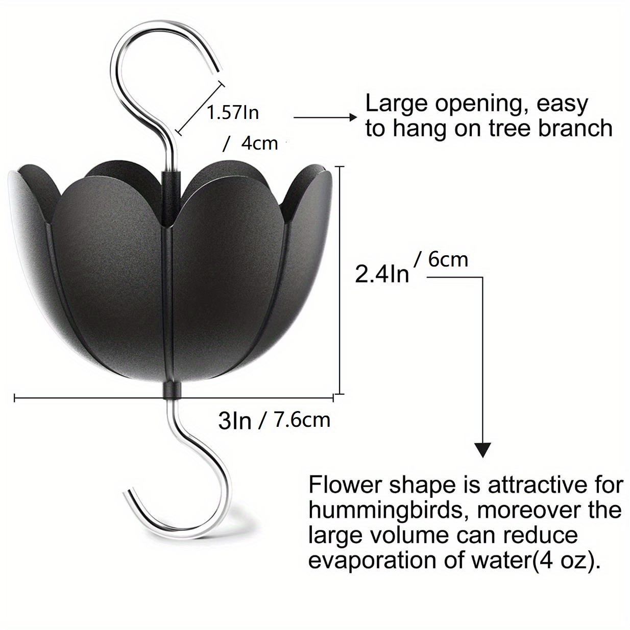 Umbrella Ant Guard 4-Pack Ant Moat For Hummingbird Feeders - 5oz Red S ...