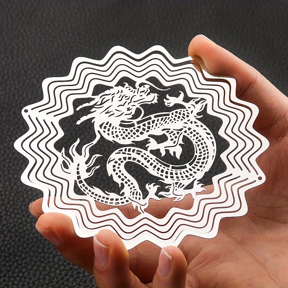 Stunning 3d Hollow Chinese Dragon Wind Spinner Perfect - Temu