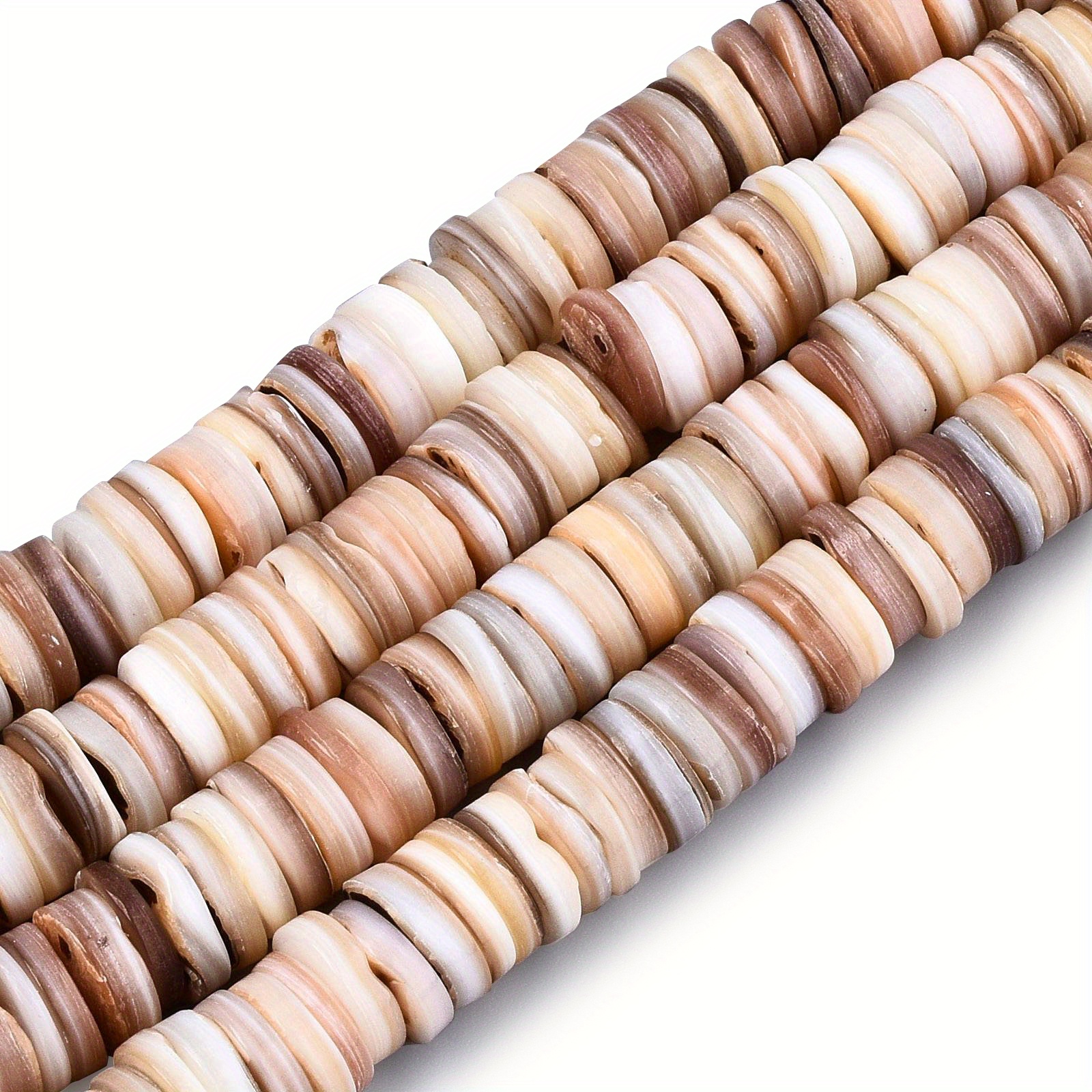 /string round natural freshwater shell beads diy necklace - Temu New ...