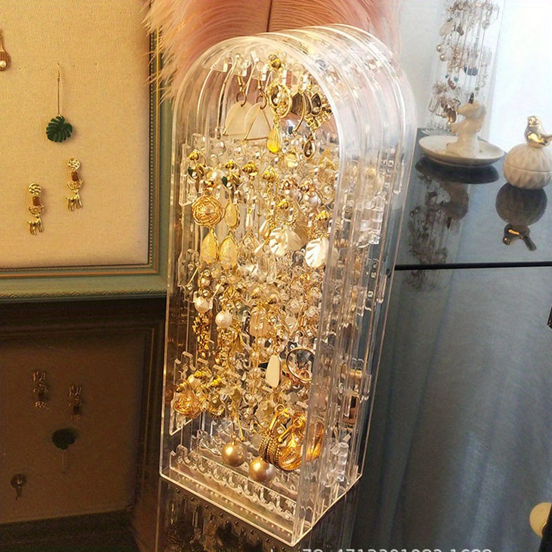 Earrings Necklace Display Stand Jewelry Storage Rack Desktop - Temu ...