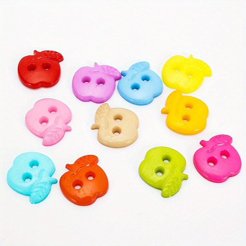 50pcs pack plum style button diy handmade button flower material bag ...