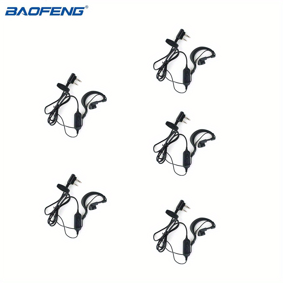 5pcs Earpieces Headsets With Mic Enhance Your Radio Communication For ...