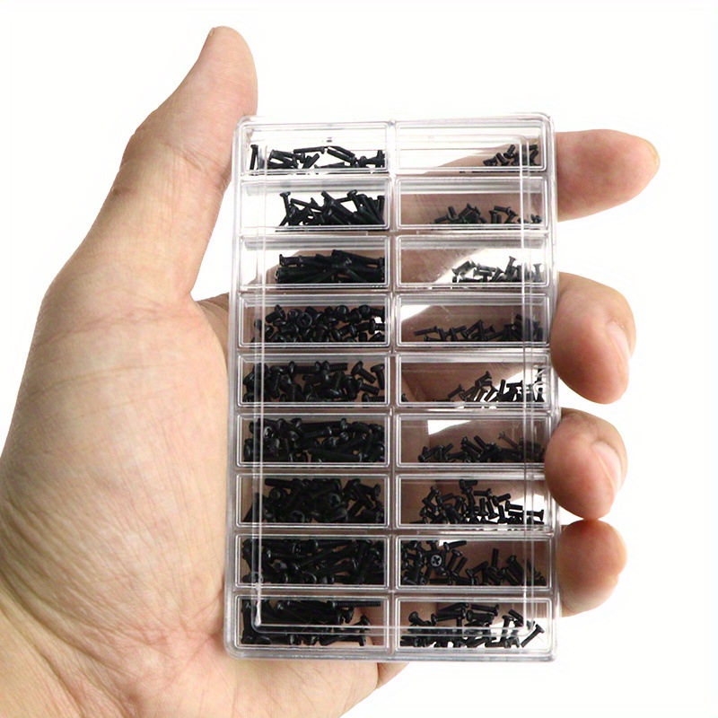 Carbon Steel Nuts Bolts Screws Assortment Kit 18 Types Mini - Temu