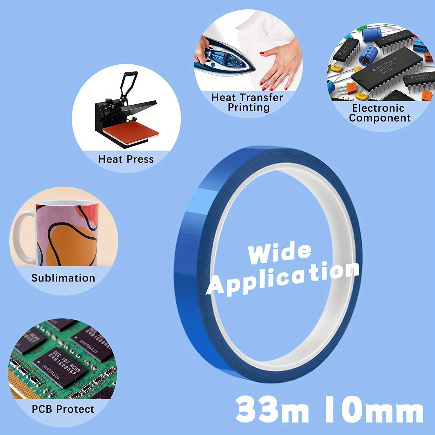 Tape Sublimation Heat Resistant Tape - Temu Australia