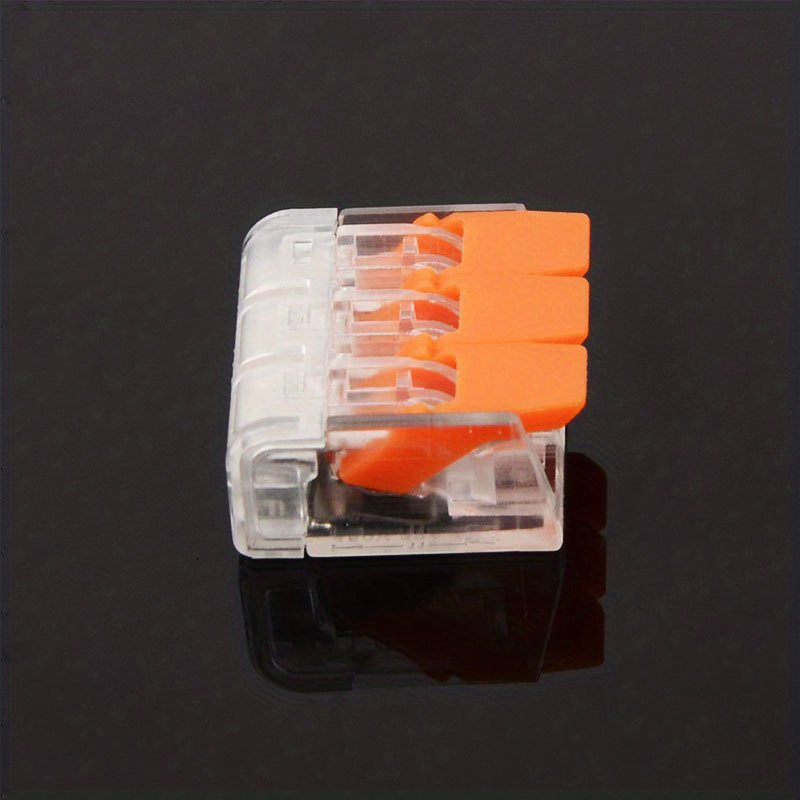 10pcs 미니 익스프레스 단자 커넥터 전기 타이 로드 와이어 커넥터 2 포트 3 포트 케이블 와이어 커넥터 유니버설 단자 케이블 홀더 클립 푸시 인 스플라이싱