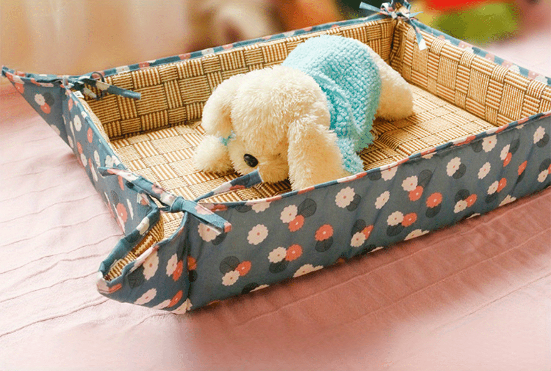 Breathable Pet Hammock Bed Cooling Ice silk Mat Dogs Cats - Temu New ...