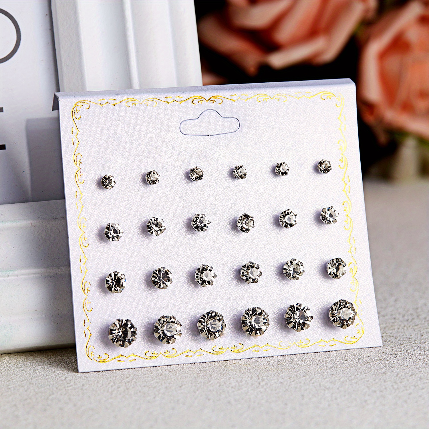 design stud earrings set elegant - Temu Australia