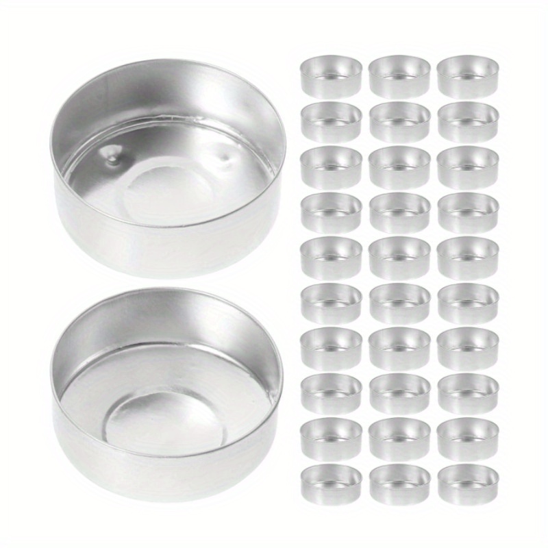Aluminum Tea Lights Cups Empty Case Candle Wax Containers - Temu United ...