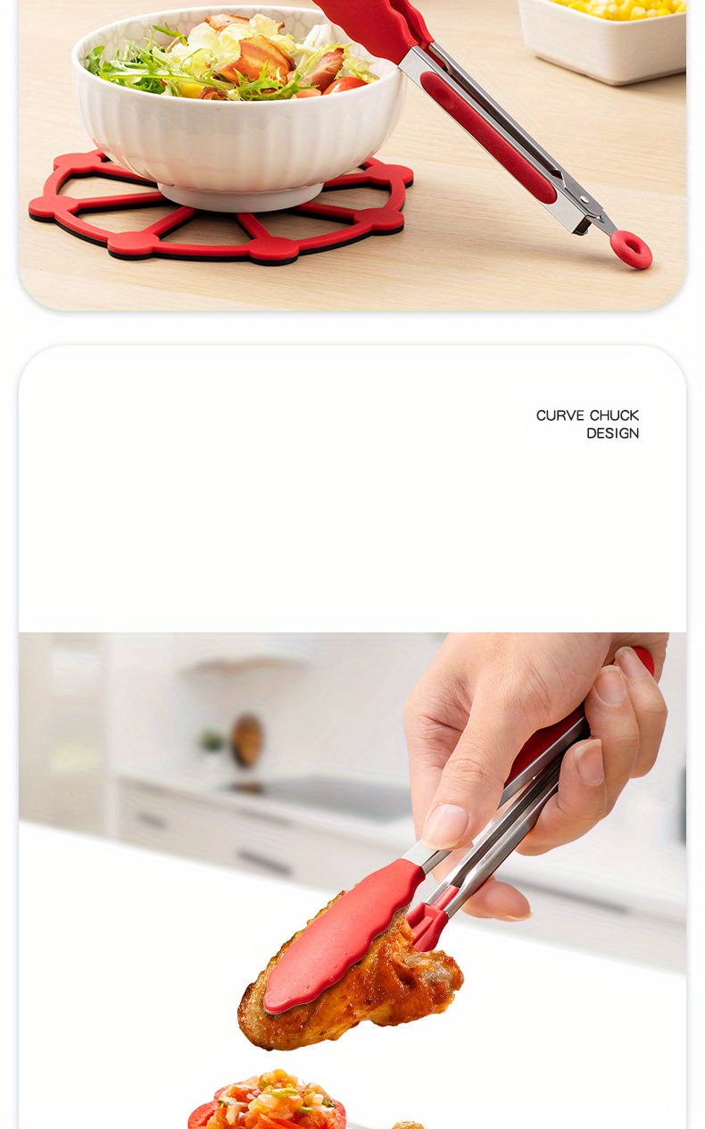 Silicone Clip Heat resistant Kitchen Food Fried Stainless - Temu Australia