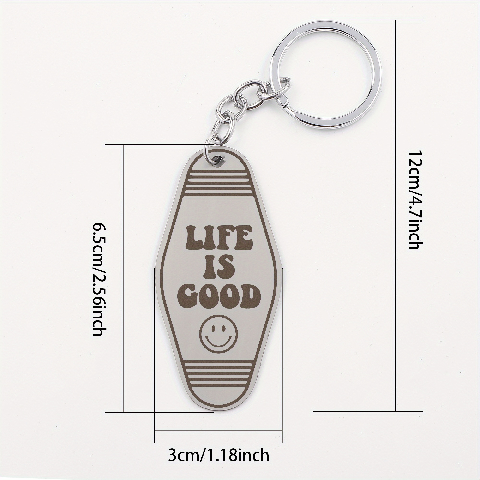 Stainless Steel Engraved Keychain Fashion Keychain Family - Temu United ...