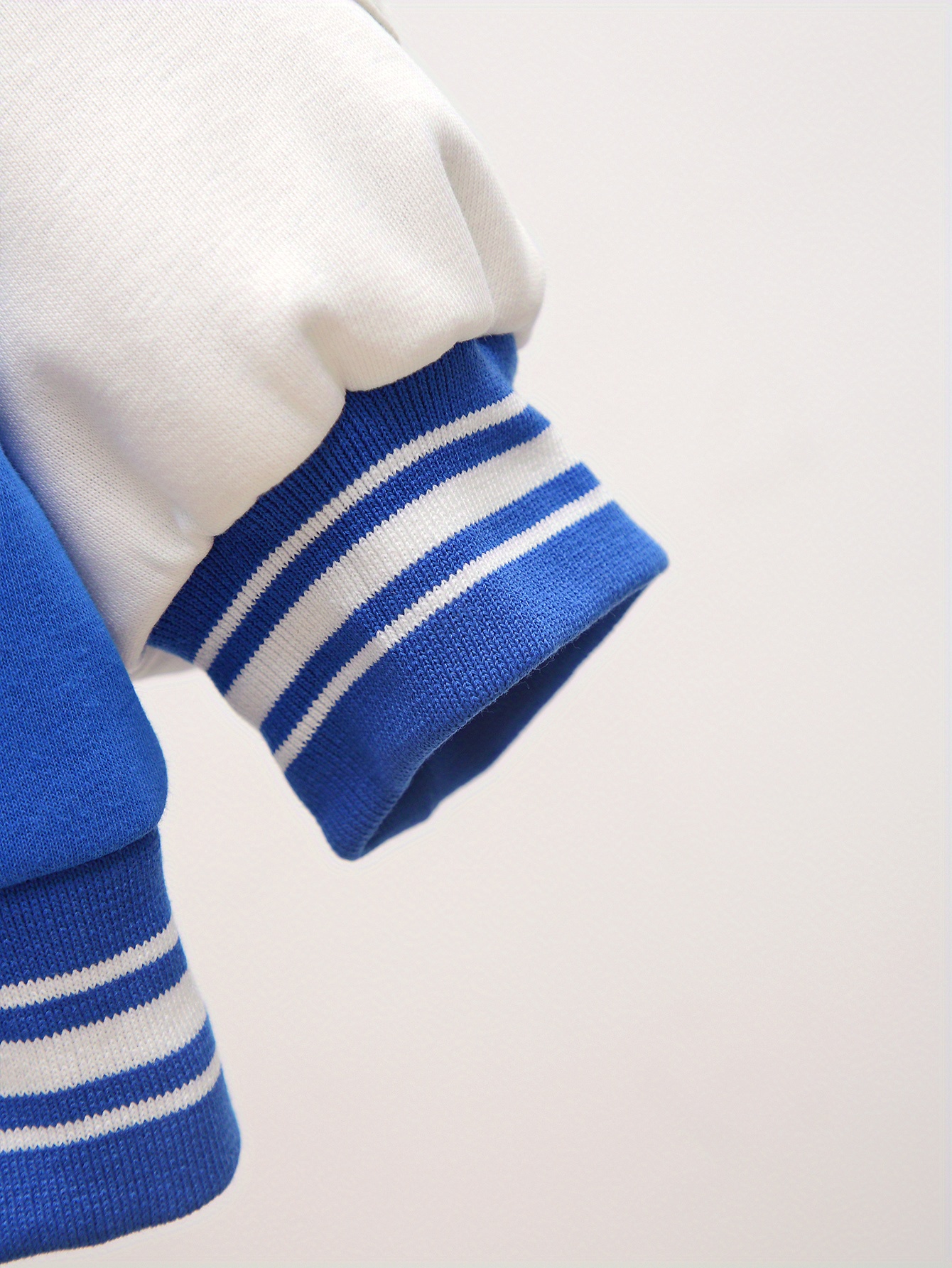 Girls' Trend Letter Graphic Varsity Jackets Snap Button - Temu United ...