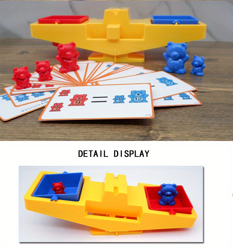 Math Toddler Teaching Aids Divided Size Lightweight Balance - Temu