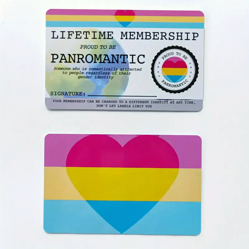 Gay Pride Card Lifetime Membership Card Lgbtq Identity Card Temu