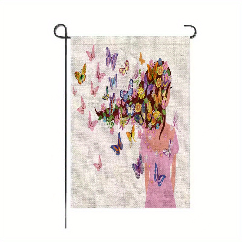 Flowers Garden Flag Double Side Printed Flag Home Decor - Temu Australia