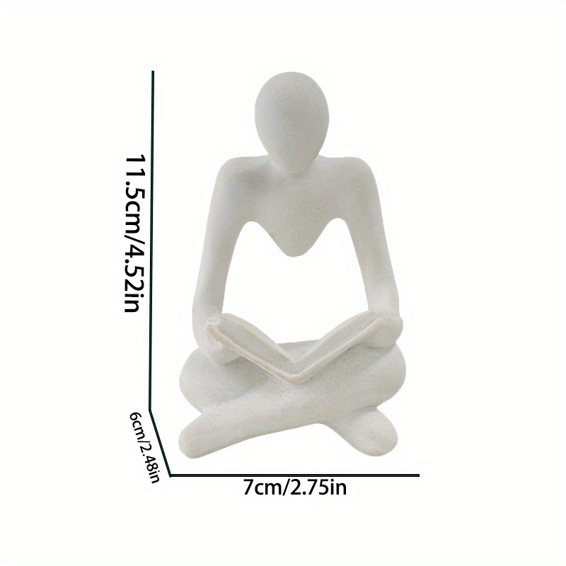 European Style Statue Abstract Sculpture Character Reading - Temu