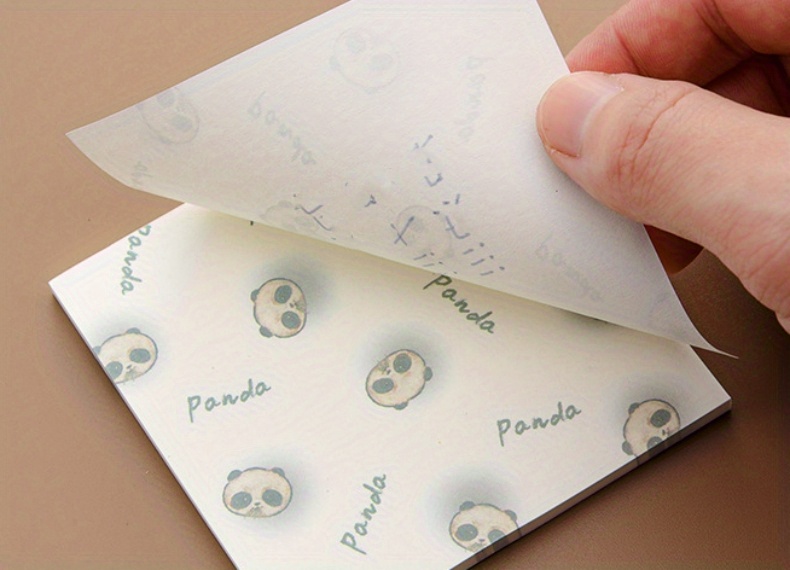 Cartoon Cute Panda Memo Pads Student Message Book - Temu Australia